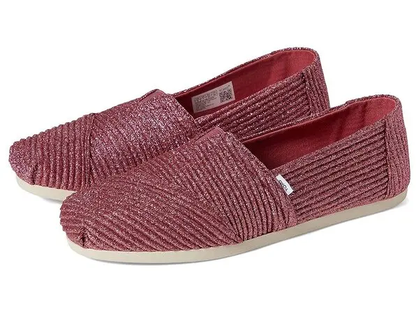 Toms Alpargata Cloudbound Moroccan Crochet Slip-on Shoes - Red