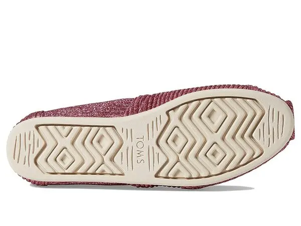 Toms Alpargata Cloudbound Moroccan Crochet Slip-on Shoes - Red
