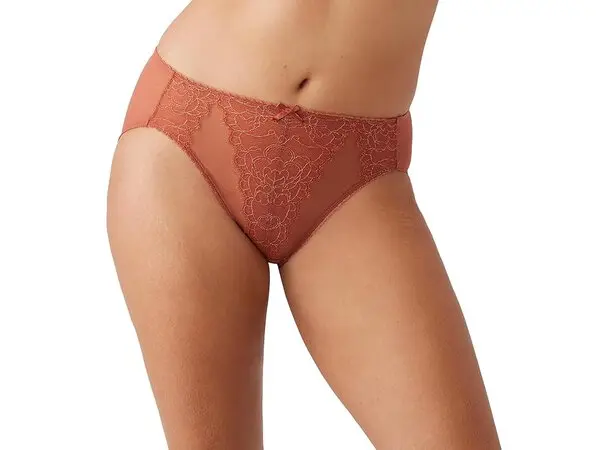 Wacoal Retro Chic Hi-cut Brief Underwear Bungee Cord - Burgundy
