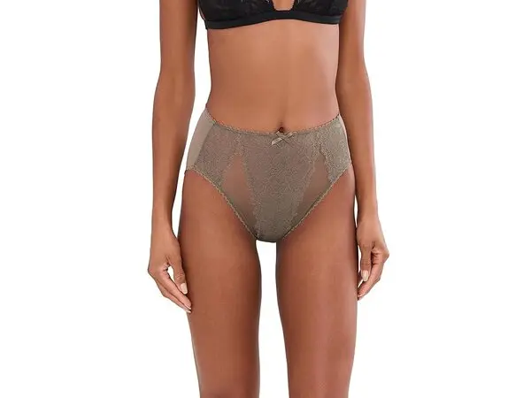 Wacoal Retro Chic Hi-cut Brief Underwear Apricot Blush - Olive