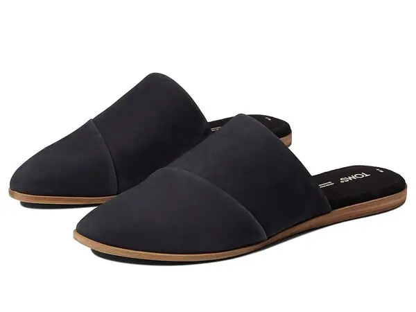 Toms Jade Leather Slip-on Mules