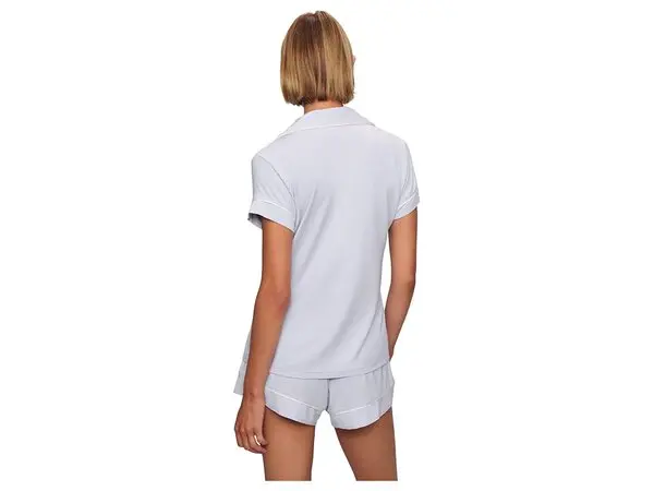 Eberjey Gisele Tencela C/ Modal Shortie Short Pj Set Pajama Sets Nectar/ivory - Blue