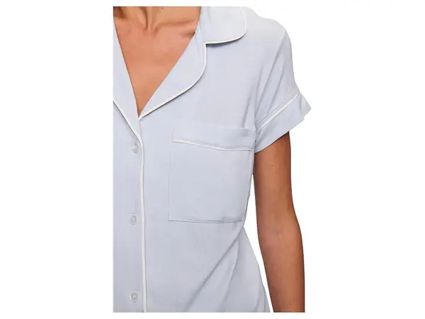 Eberjey Gisele Tencel Modal Shortie Short Pj Set Pajama Sets /ice - Blue