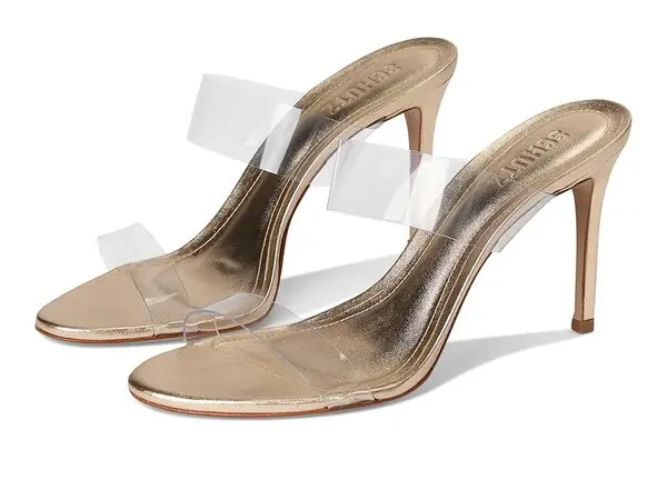 Schutz Ariella Stiletto Sandals With Transparent Straps - Multi