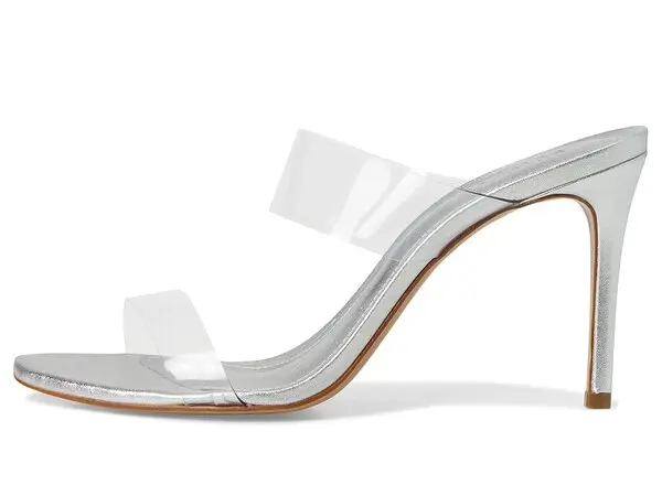 Schutz Ariella Stiletto Sandals - Silver