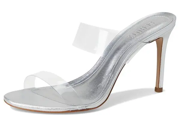 Schutz Ariella Stiletto Sandals - Silver