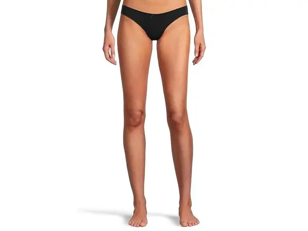 Eberjey Pima Stretch Cotton Bikini Underwear - Black
