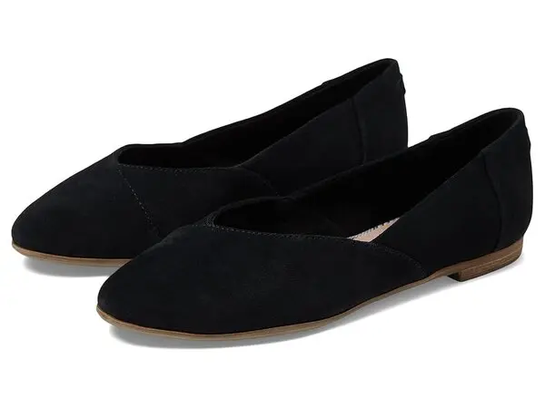 Toms Jutti Neat Flat Shoes - Black