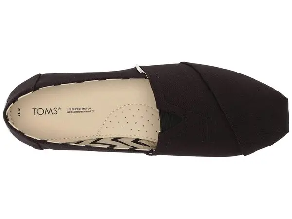 Toms Classic Alpargata Slip-on Shoes - Black