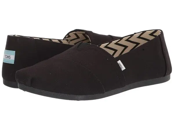 Toms Classic Alpargata Slip-on Shoes - Black