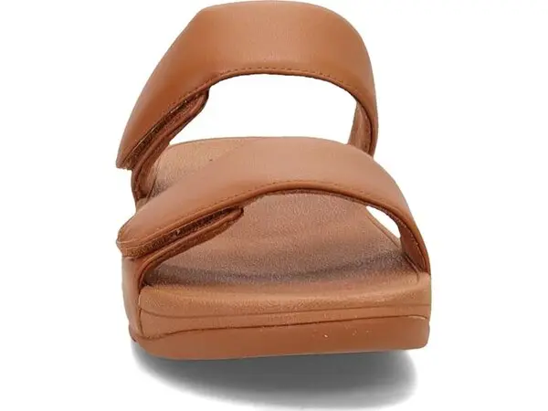 Fitflop Lulu Adjustable Leather Slides - Brown