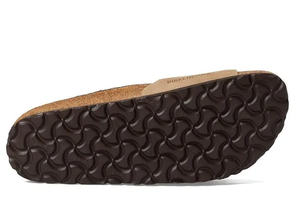BIRKENSTOCK Madrid Big Buckle Nubuck Leather Sandals - Tan