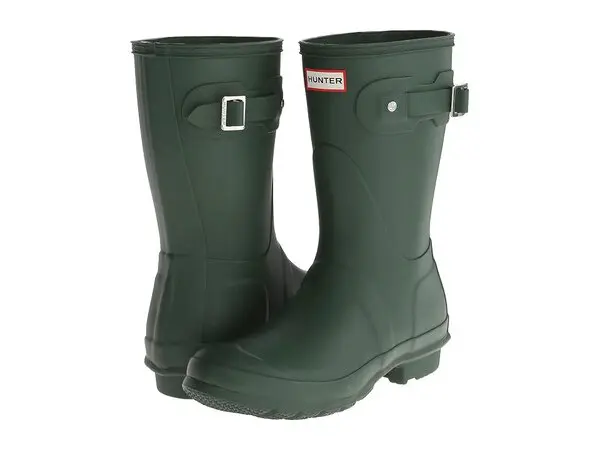 Hunter Original Short Rubber Boots - Green