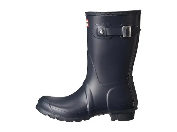 Hunter Original Short Buckled Boots - Navy