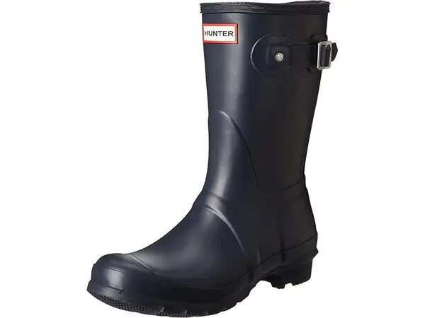 Hunter Original Short Buckled Boots - Navy