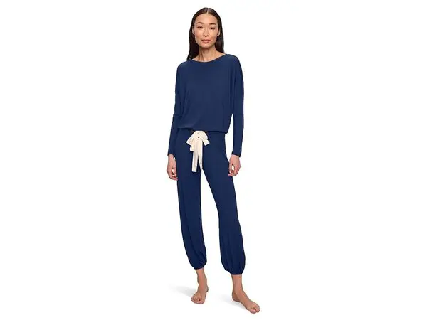 Eberjey Gisele Tenceltm Modal Slouchy Pj Set Pajama Sets Ice /ice - Blue