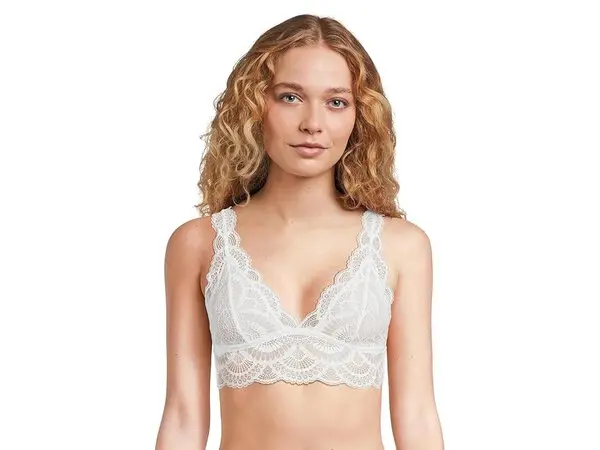 Eberjey Mariana Lace Bralette Bra - White