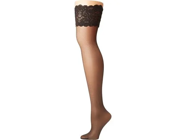 Wolford Satin Touch 20 Stay-up Thigh High Stockings - Black