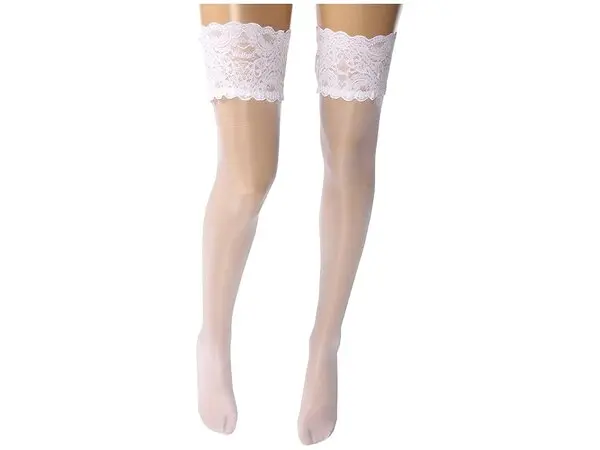 Wolford Satin Touch 20 Stay-up Thigh Highs - White