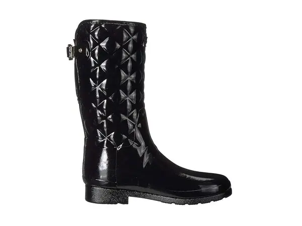 Hunter Refined Gloss Quilt Short Rain Boots