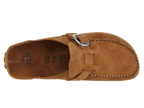 BIRKENSTOCK Buckley Suede Clog Shoes - Tan