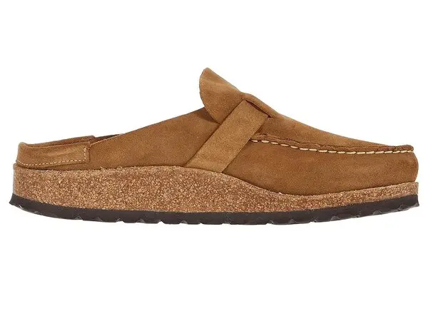 BIRKENSTOCK Buckley Suede Clog Shoes - Tan