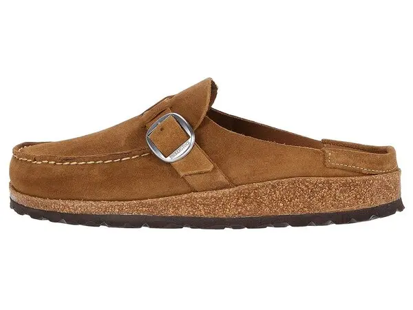 BIRKENSTOCK Buckley Suede Clog Shoes - Tan