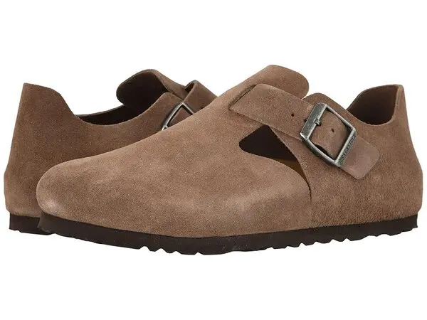 BIRKENSTOCK Suede Slip-on Shoes - Taupe Suede