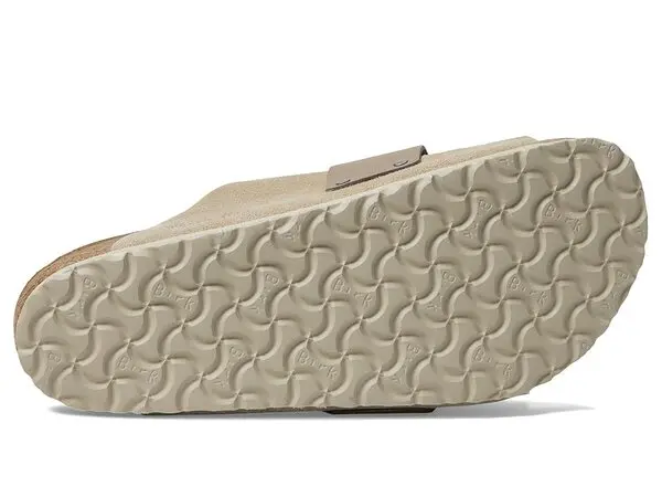 BIRKENSTOCK Kyoto Suede Slide Sandals - Green