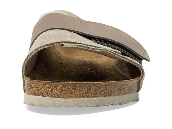 BIRKENSTOCK Kyoto Suede Slide Sandals - Green