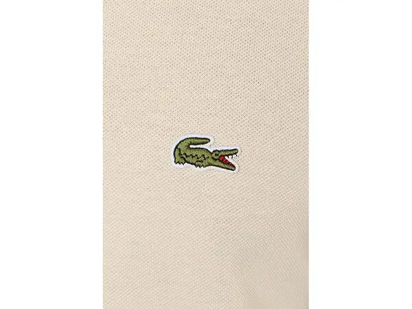 Lacoste Short Sleeve Slim Fit Pique Polo Short Sleeve Pullover Light - Beige