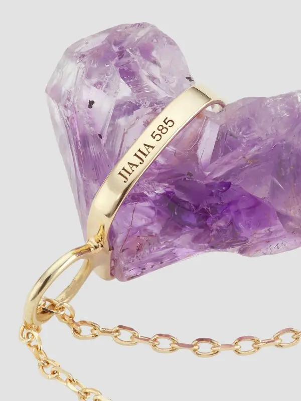 Jia Jia 14k Yellow Gold & Birthstone Pendant Necklace - February