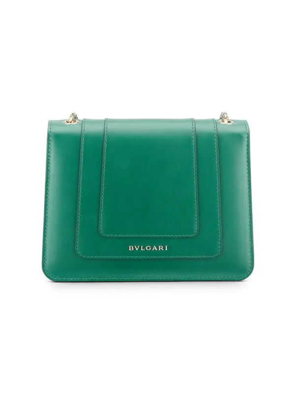 BVLGARI Small Serpenti Leather Crossbody Bag - Emerald Green