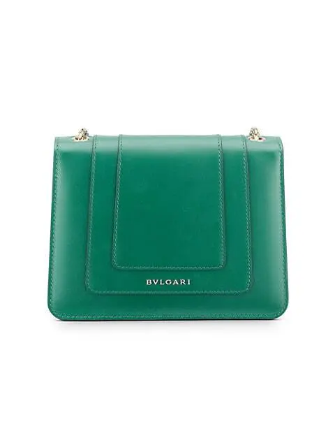 BVLGARI Small Serpenti Leather Crossbody Bag - Emerald Green