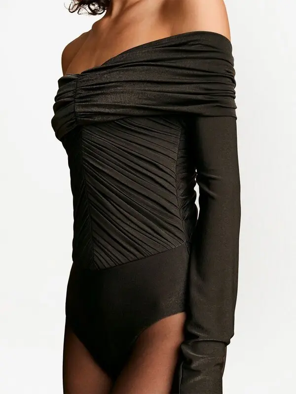 Khaite The Panza Off-shoulder Bodysuit