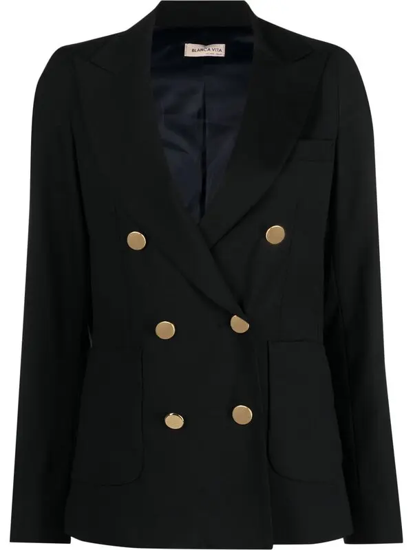 BLANCA VITA Double-breasted Blazer