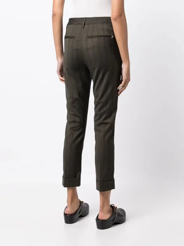 DONDUP Striped Cropped Trousers
