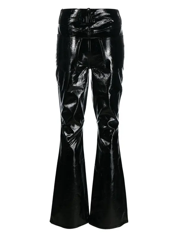 Good American High-shine Faux Leather Trousers
