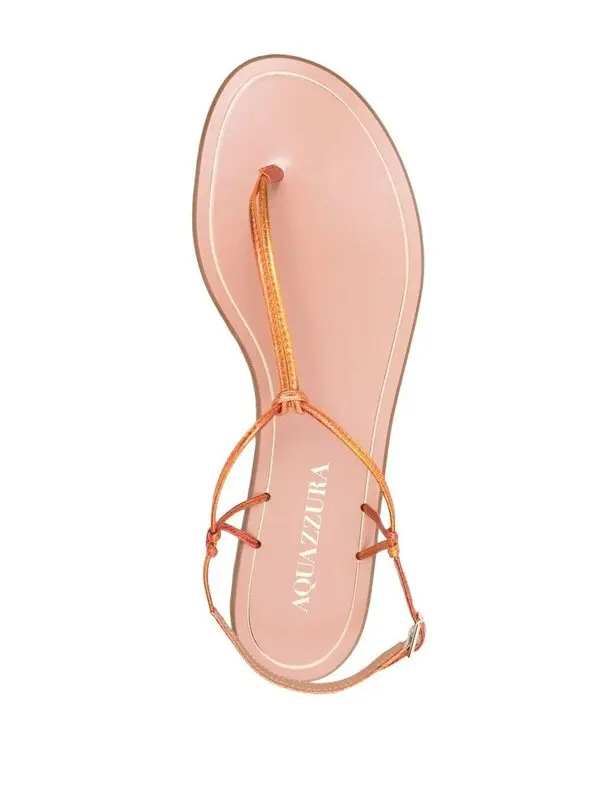 AQUAZZURA Very Capri Leather Sandals