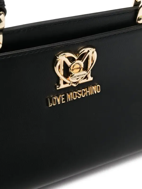 Moschino Logo Plaque Crossbody Bag
