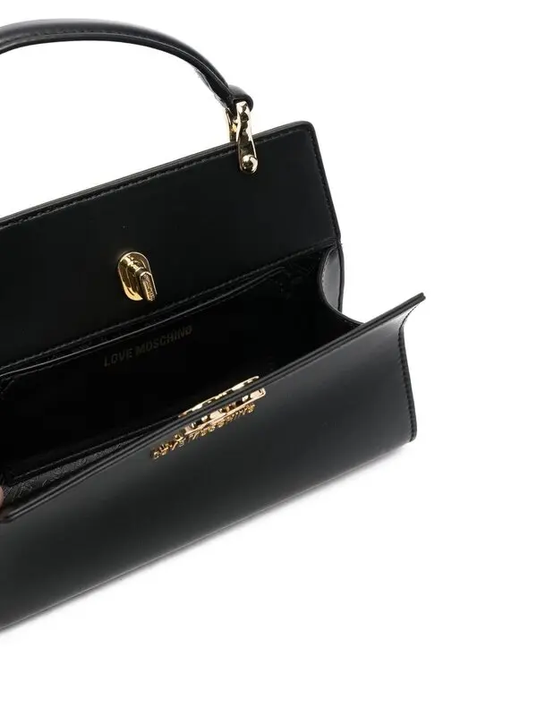 Moschino Logo Plaque Crossbody Bag