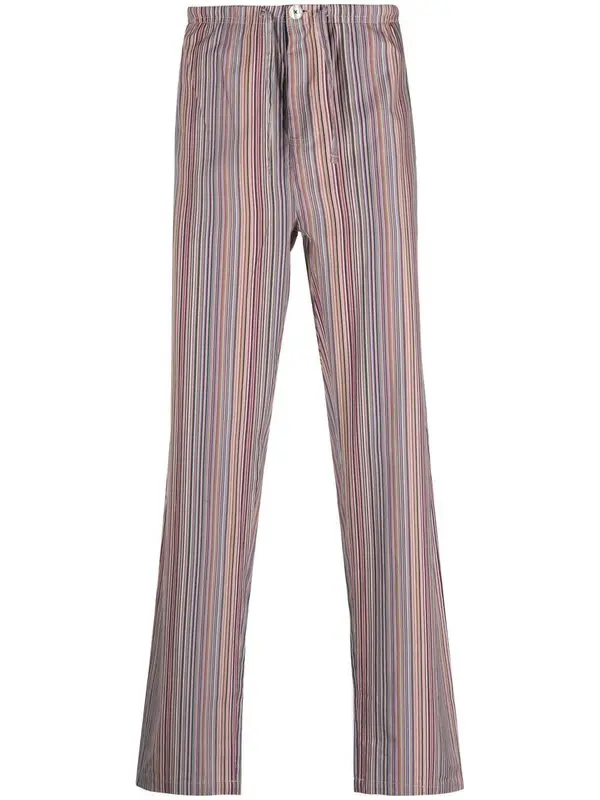 Paul Smith Cotton Striped Trousers