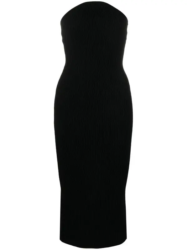 Khaite Rumer Ribbed Midi Dress