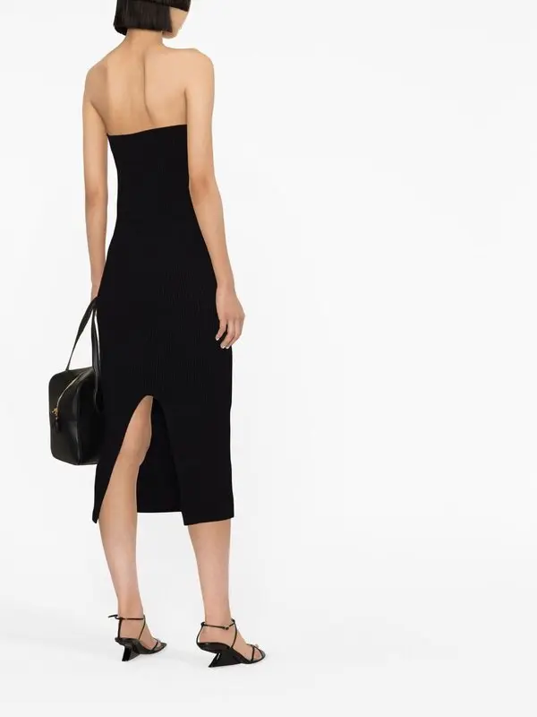 Khaite Rumer Ribbed Midi Dress