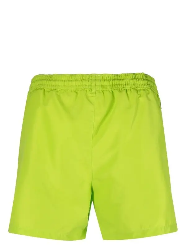 Paul Smith Logo-patch Drawstring Swim-shorts - Green