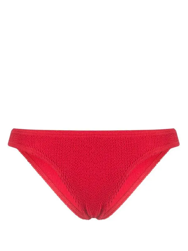 Bond Eye Seersucker Bikini Bottom - Red