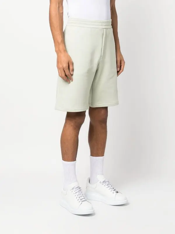 Alexander McQueen Embroidered-logo Bermuda Shorts