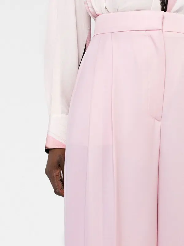 Alexander McQueen Pleated High-waisted Trousers