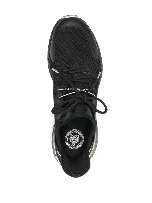 PLEIN SPORT Thunder Force Lace-up Sneakers - Black