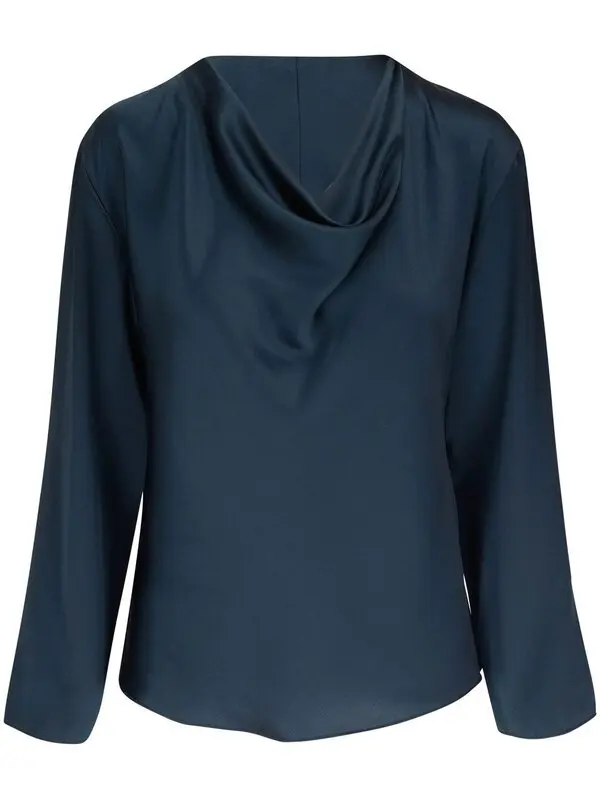 Vince Cowl Neck Silk Blouse